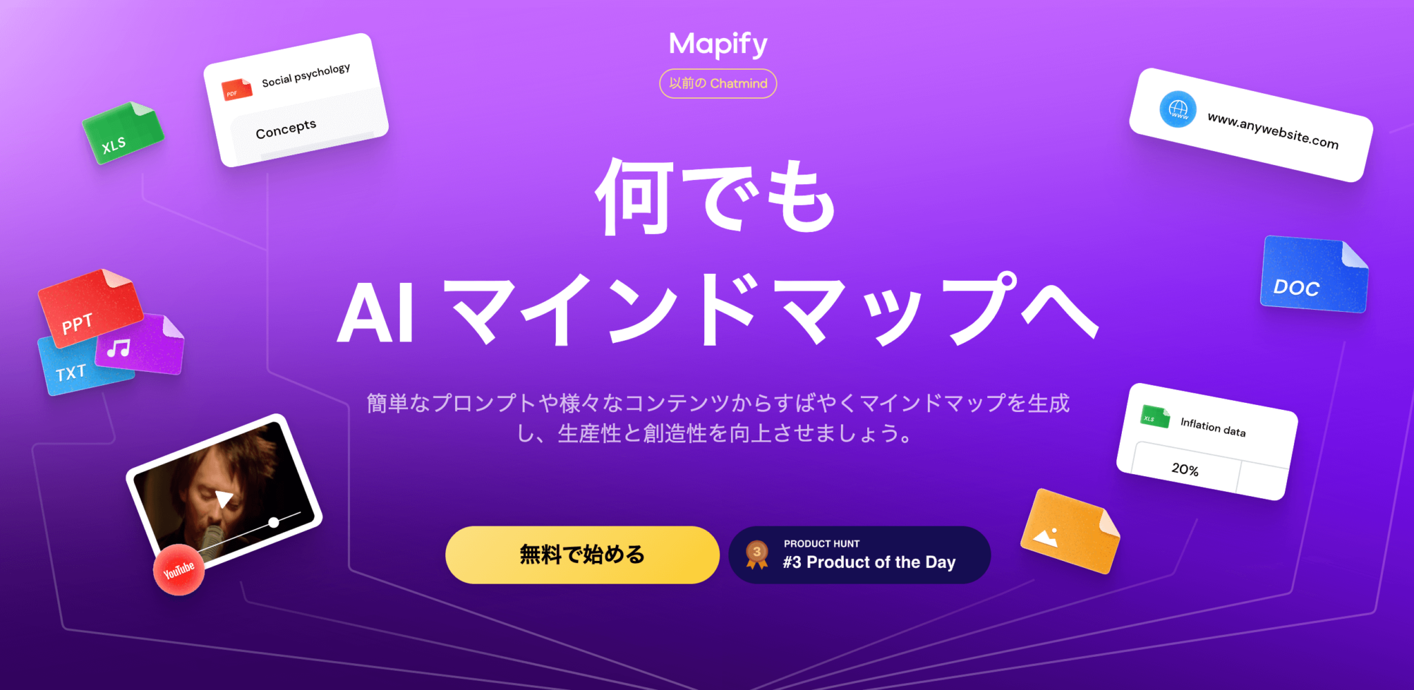多機能AIマインドマップツール「Mapify」がすごい！Web機能作業効率を大幅にアップ