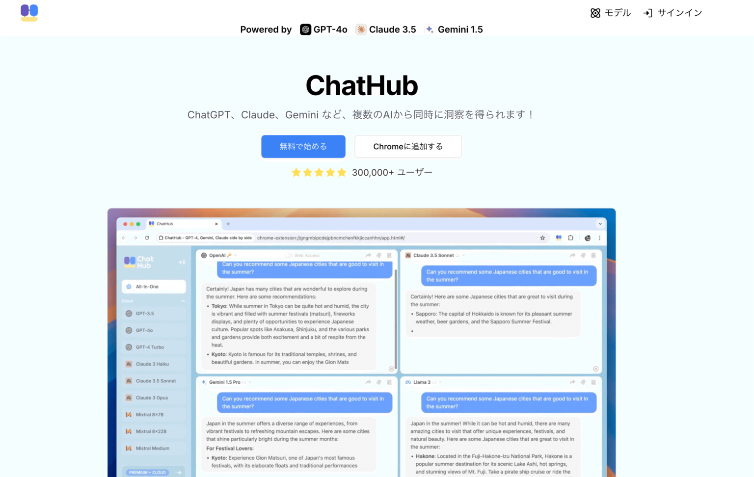 AIツールChatHubとは？GPT-4やClaude同時使用で作業効率が劇的に向上